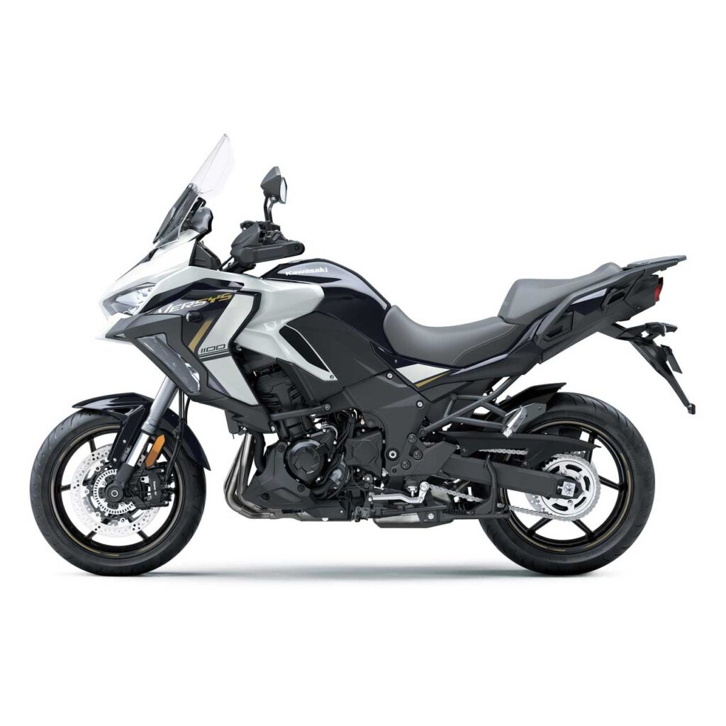 Kawasaki Versys 1100 SE (2025) - Pearl Robotic White / Metallic Diablo Black - Motobox